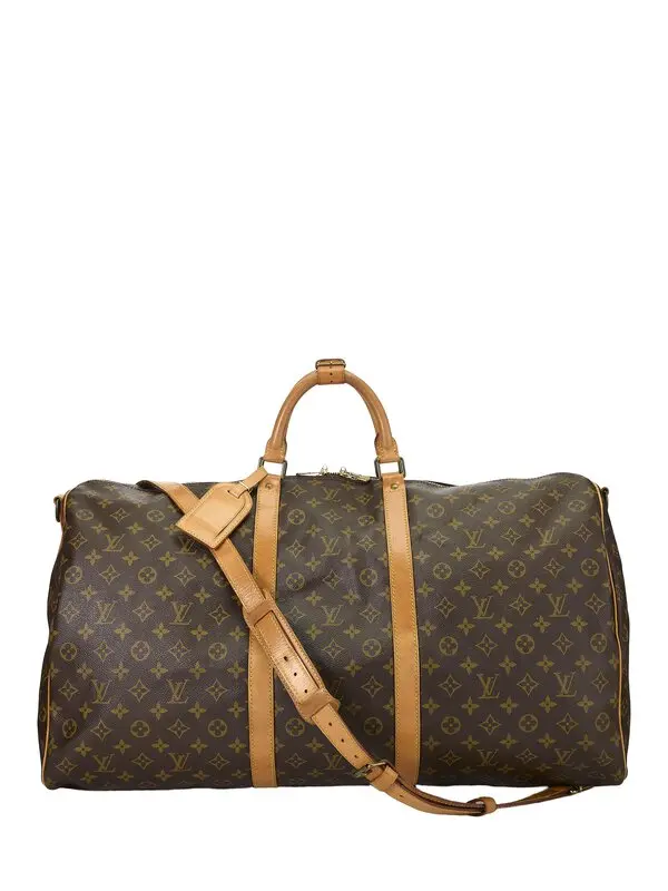 LOUIS VUITTON Monogram Keepall Bandouliere 60 - Brown