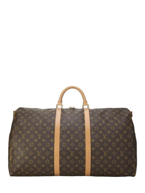 LOUIS VUITTON Monogram Keepall Bandouliere 60 - Brown