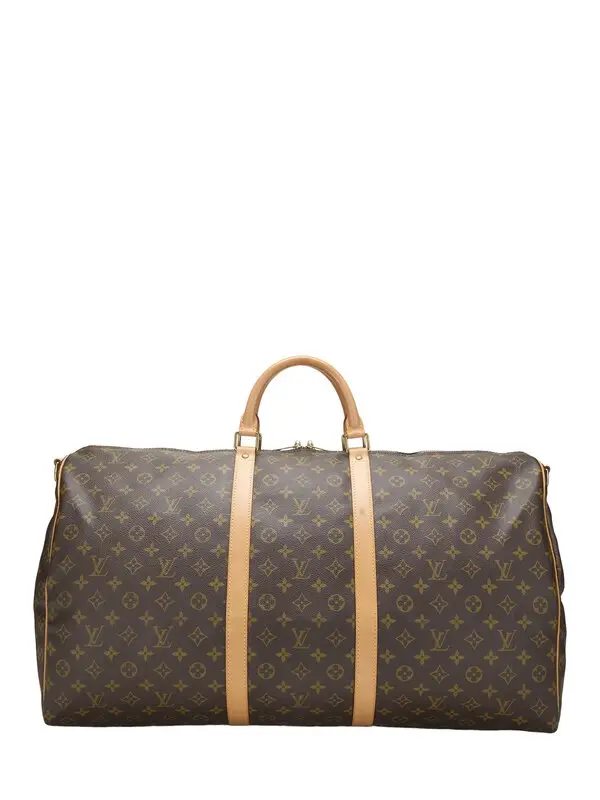 LOUIS VUITTON Monogram Keepall Bandouliere 60 - Brown