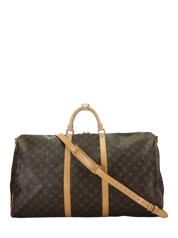 LOUIS VUITTON Monogram Keepall Bandouliere 60 - Brown