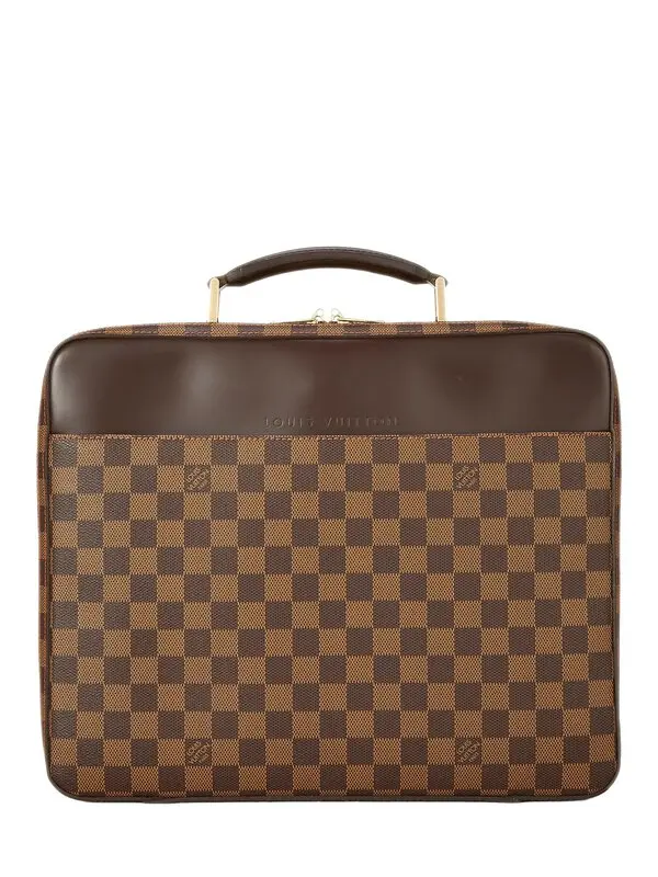 LOUIS VUITTON Damier Ebene Porte Ordinateur Sabana - Brown