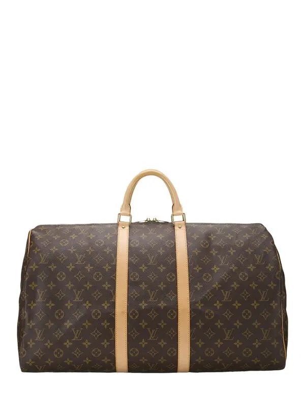 LOUIS VUITTON Monogram Keepall 55 - Brown
