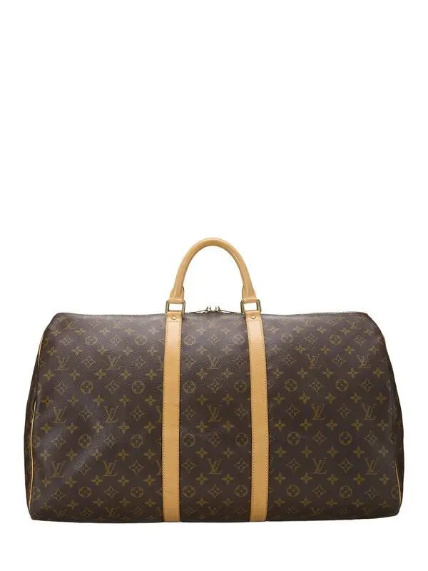 LOUIS VUITTON Monogram Keepall 55 - Brown