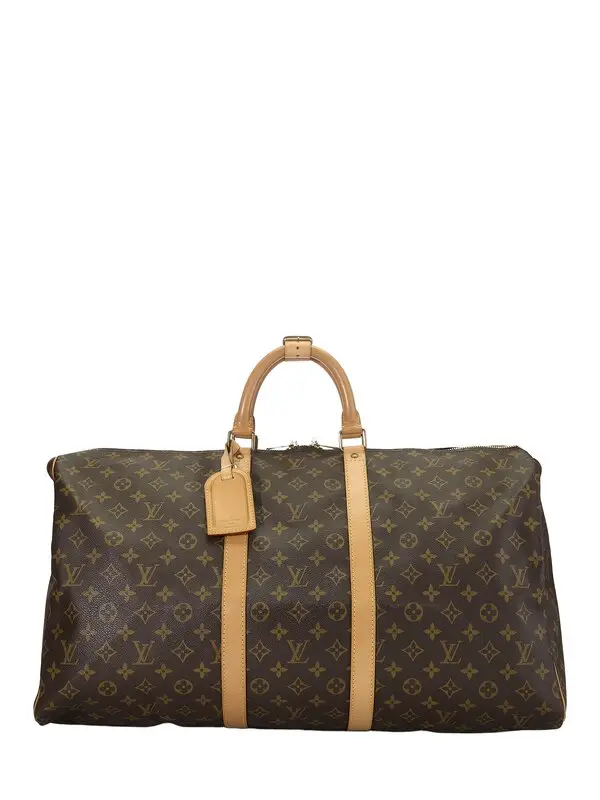LOUIS VUITTON Monogram Keepall 55 - Brown