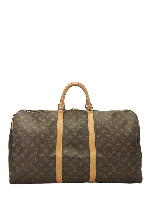 LOUIS VUITTON Monogram Keepall 55 - Brown