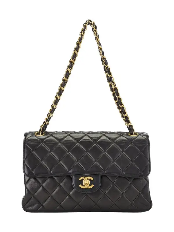 Chanel Quilted Lambskin Classic Flap Bag - Black