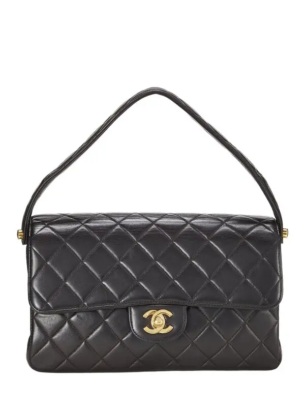 Chanel Quilted Lambskin Classic Flap Bag - Black