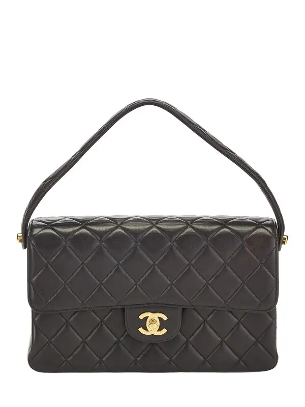 Chanel Quilted Lambskin Classic Flap Bag - Black