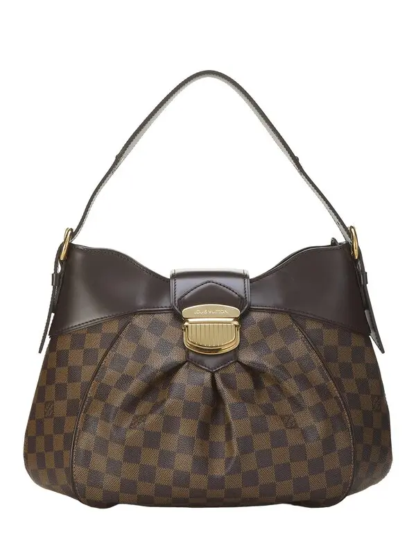 LOUIS VUITTON Damier Ebene Sistina Shoulder Bag - Brown