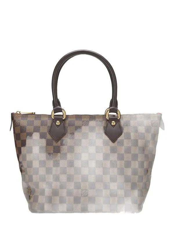 LOUIS VUITTON Damier Ebene Saleya Tote - Brown