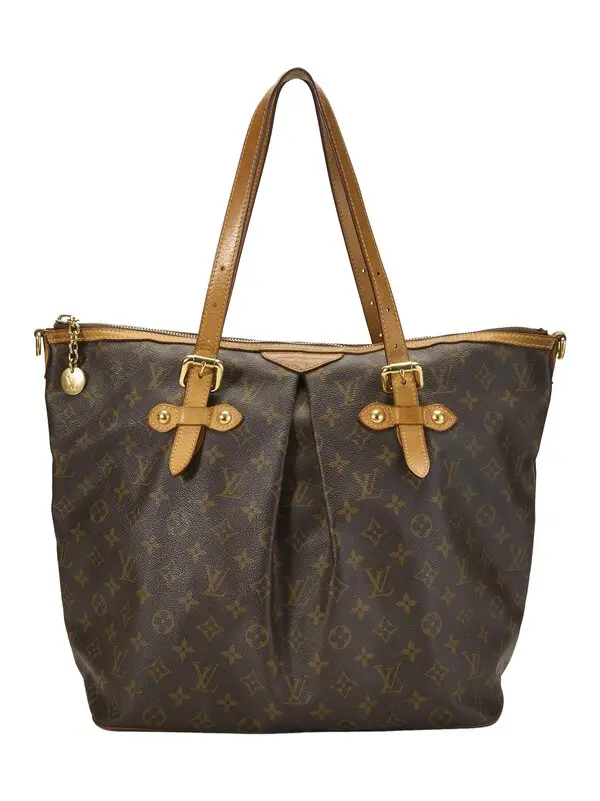 LOUIS VUITTON Monogram Palermo Tote Bag - Brown