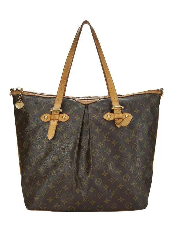 LOUIS VUITTON Monogram Palermo Tote Bag - Brown