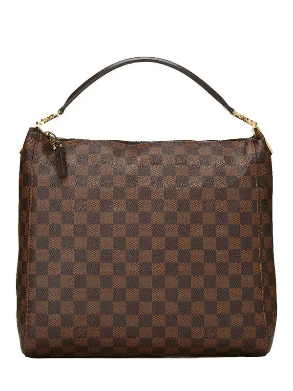 LOUIS VUITTON Damier Ebene Portobello Shoulder Bag - Brown