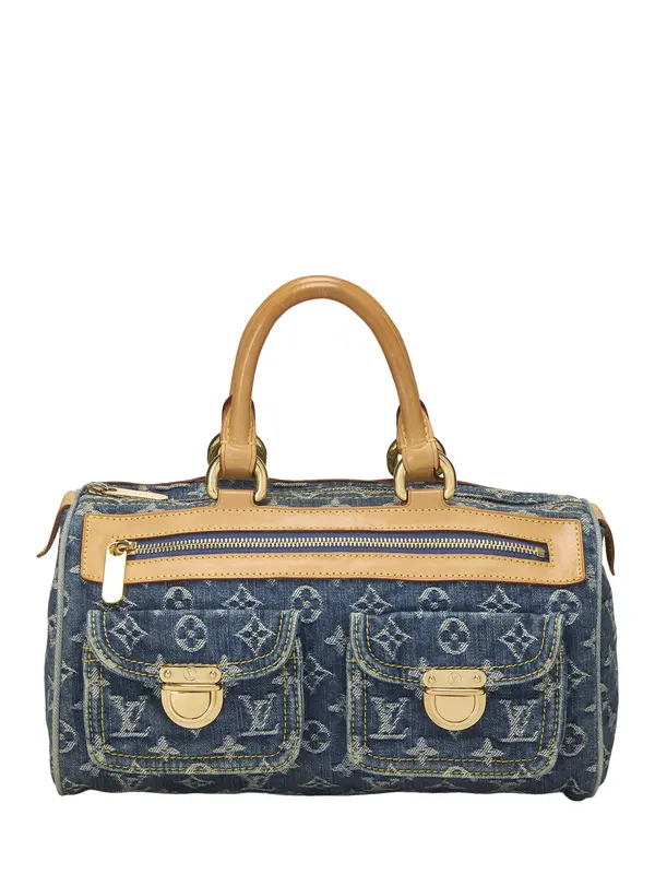 LOUIS VUITTON Monogram Denim Neo Speedy - Blue