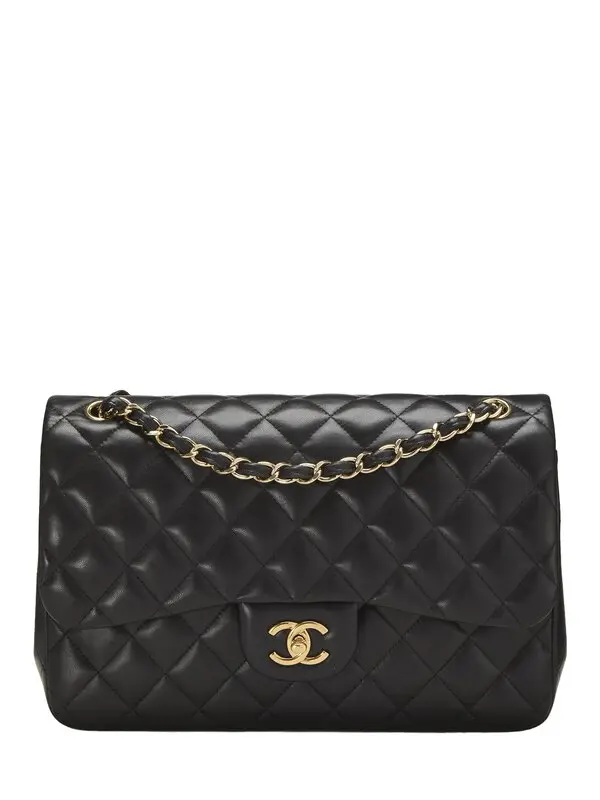 Chanel Quilted Lambskin Classic Double Flap - Black