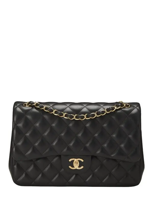 Chanel Quilted Lambskin Classic Double Flap - Black