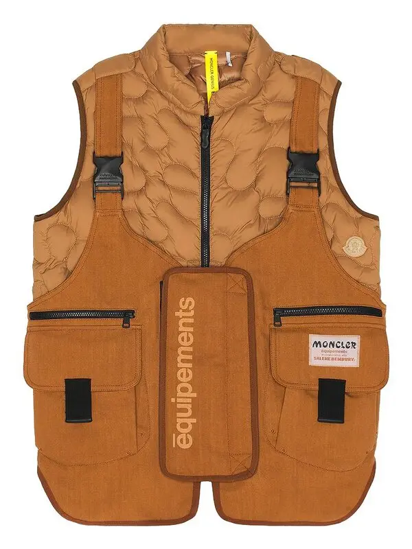 Moncler X Salehe Bembury Sierpinski Vest - Brown