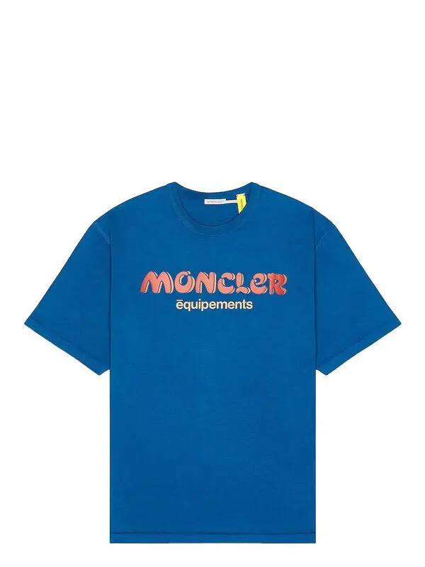 Moncler X Salehe Bembury Logo T-shirt - Blue