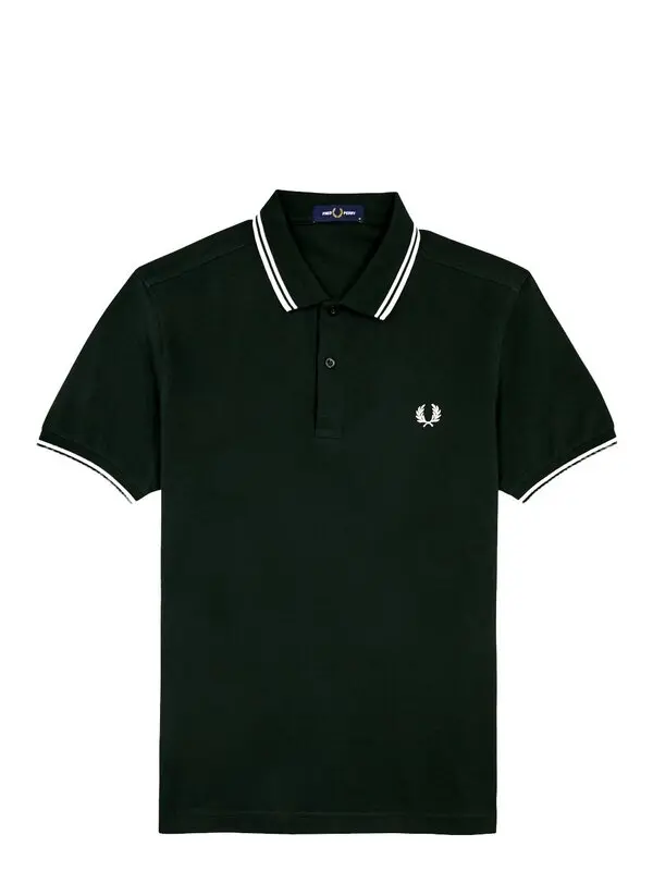 Fred Perry M3600 Piqué Cotton Polo Shirt - Dark Green