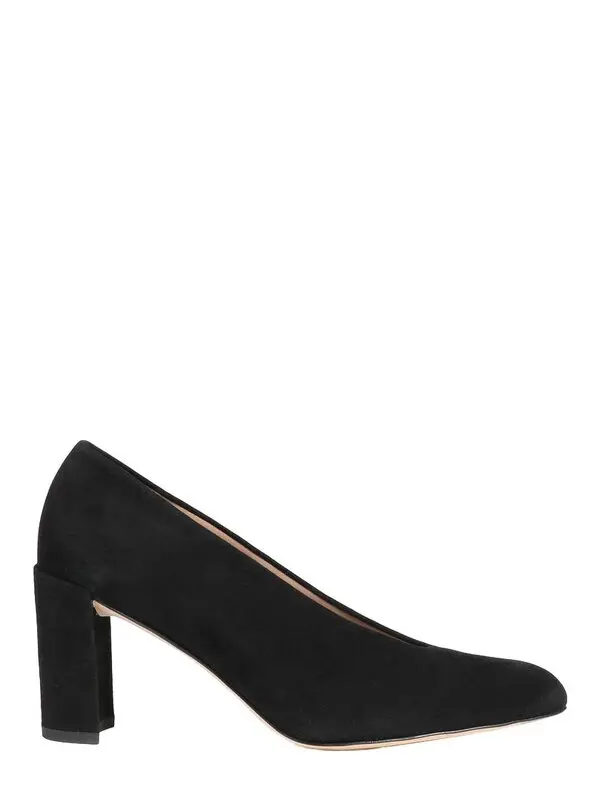 STUART WEITZMAN Suede Pointed Toe Pumps - Black