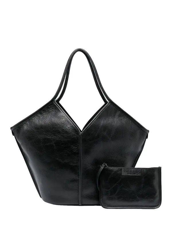 Hereu Calella Leather Tote Bag - Black