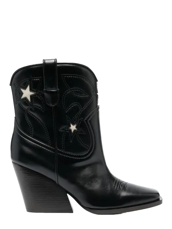 Stella McCartney Cloudy Alter 85mm Cowboy Boots - Black