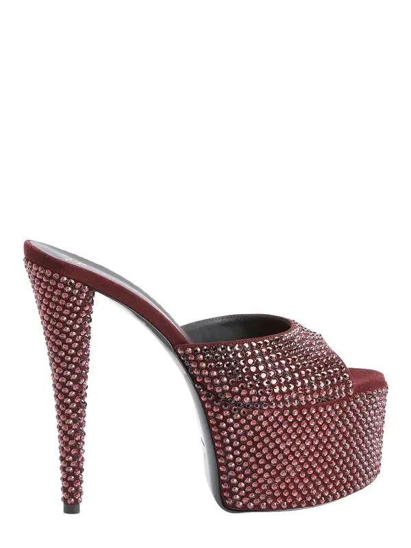 GIUSEPPE ZANOTTI Aida 150mm Sandals - Red