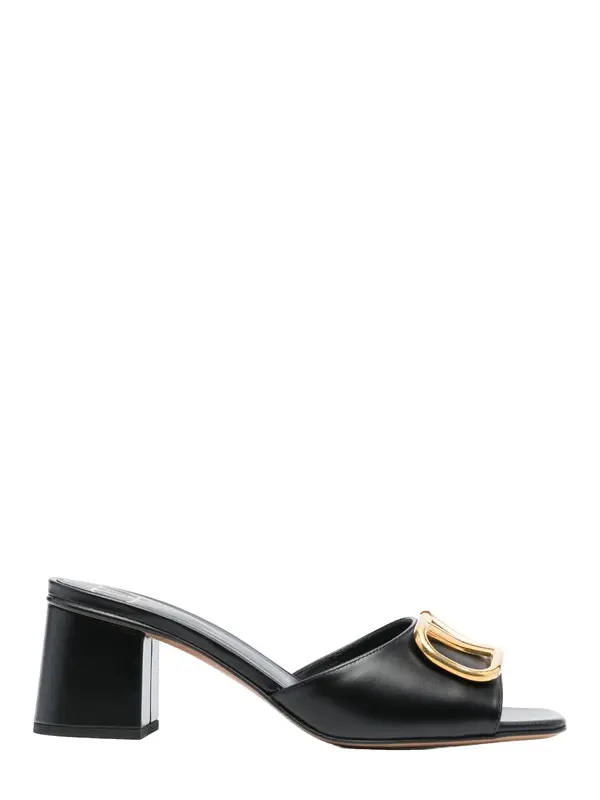 Valentino Garavani 60mm Vlogo Signature Leather Sandals - Black