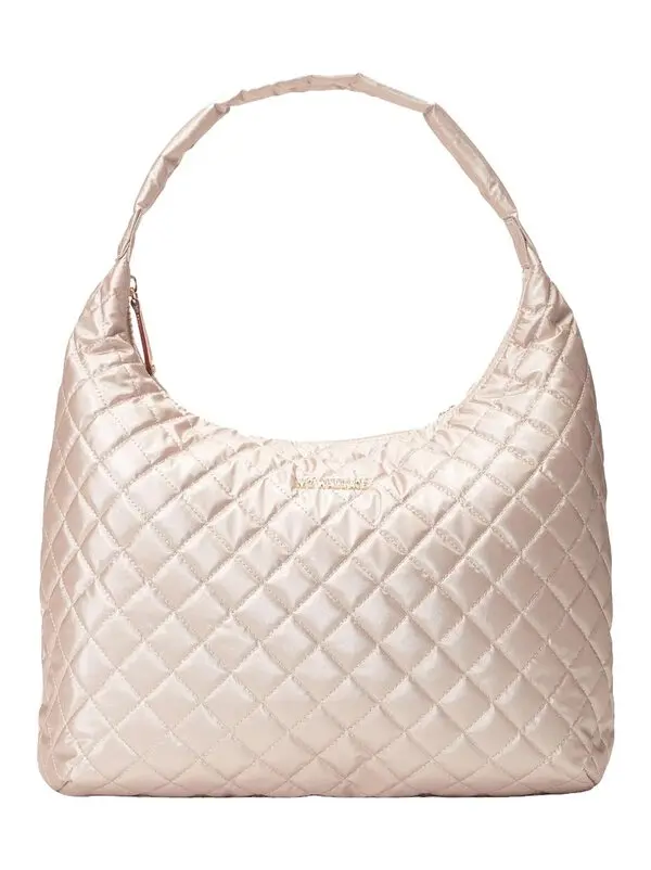 Mz Wallace Large Metro Shoulder Bag - Pale Rose Gold Metallic