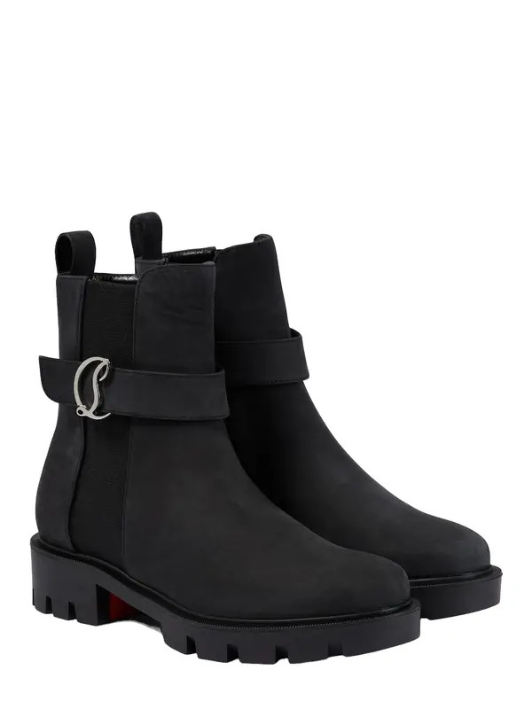 CHRISTIAN LOUBOUTIN Cl Chelsea Ankle Boots - Black