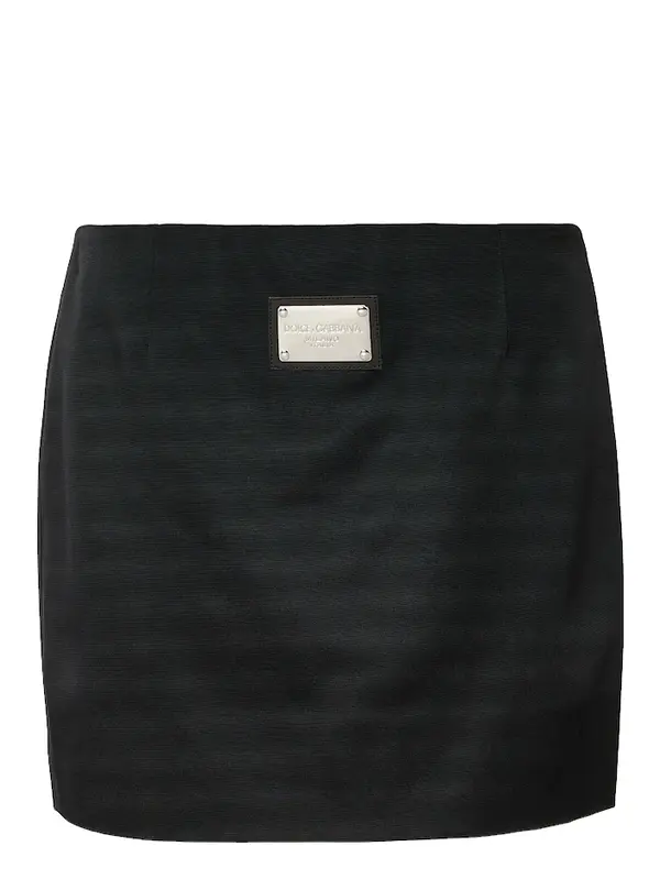 Dolce & Gabbana Logo Miniskirt - Black