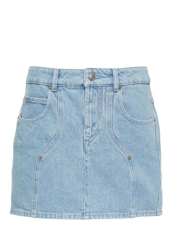 MARANT ETOILE Vesna Denim Miniskirt - Blue