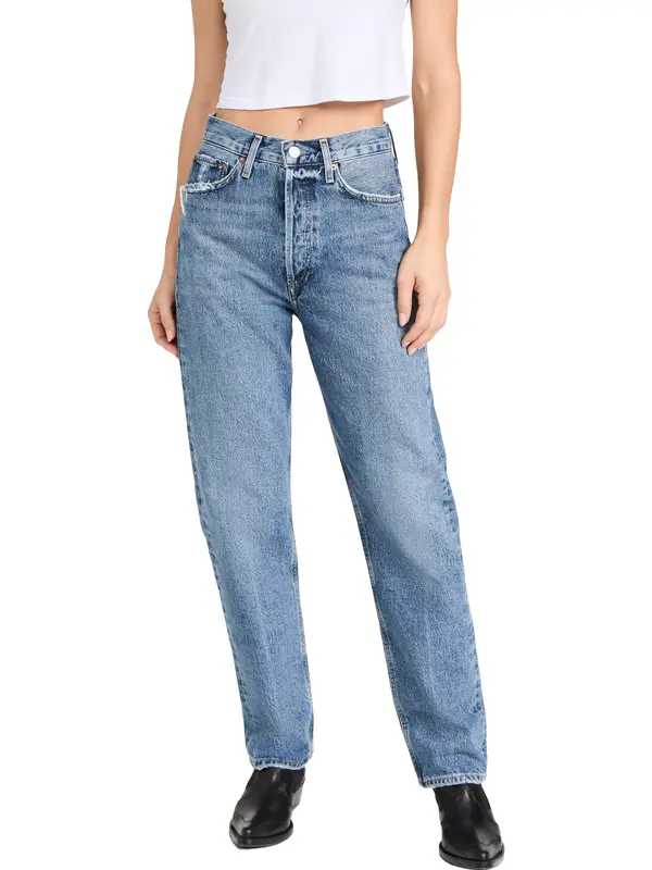 AGOLDE 90s Mid-rise Straight Jeans - Hooked