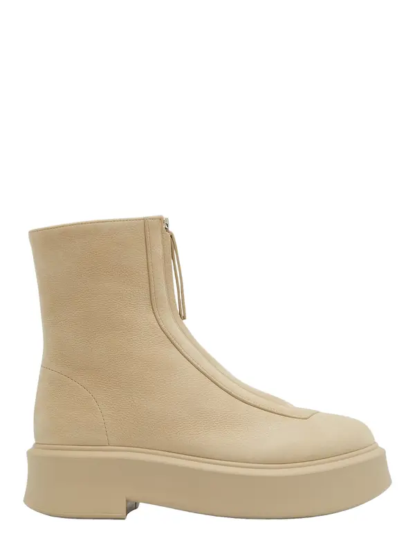 THE ROW Zipped Boot I - Beige