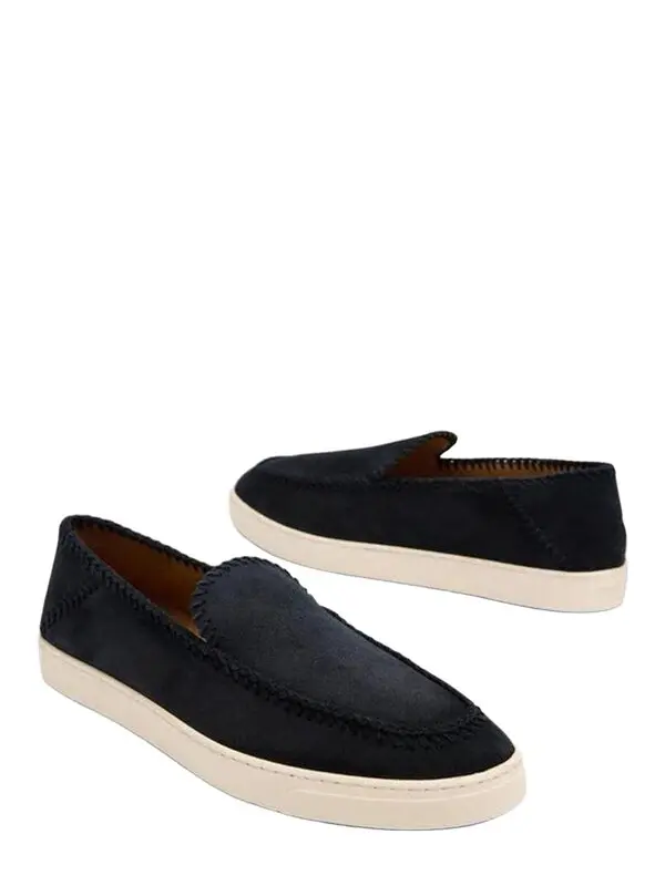 Giorgio Armani Apos;s Suede Sneaker-sole Loafers - Navy
