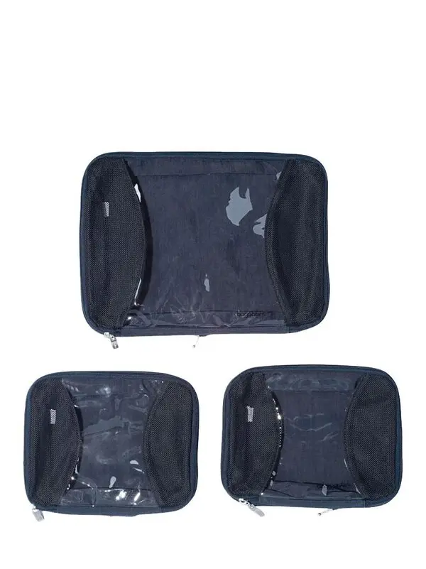 BAGGALLINI Compression Cubes Set Of 3 - French Navy