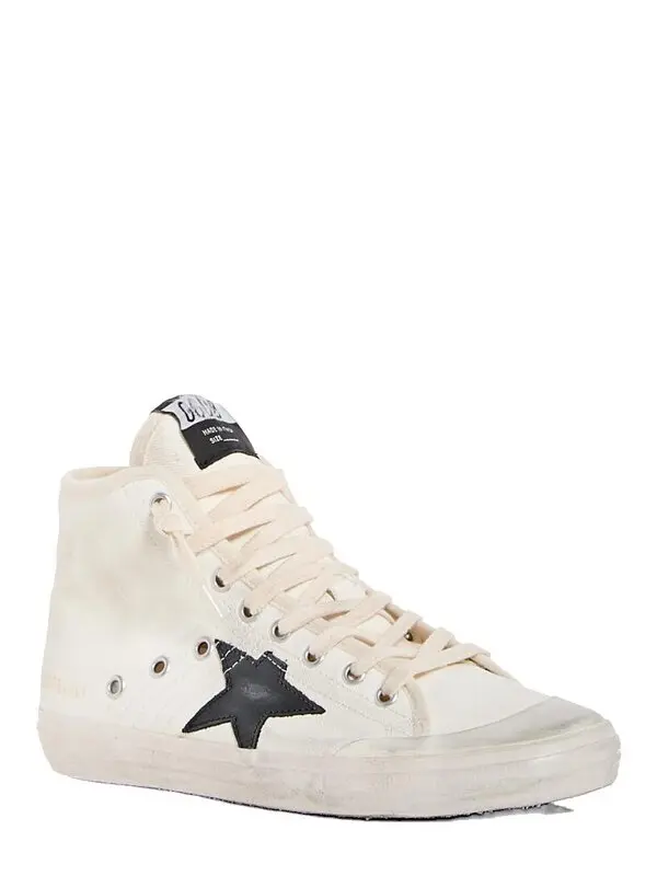 GOLDEN GOOSE Francy High-top Sneakers - Milky Black