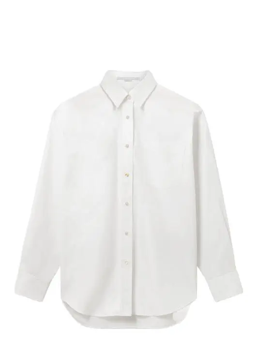 Stella McCartney Regenerative Cotton Boyfriend Shirt - White