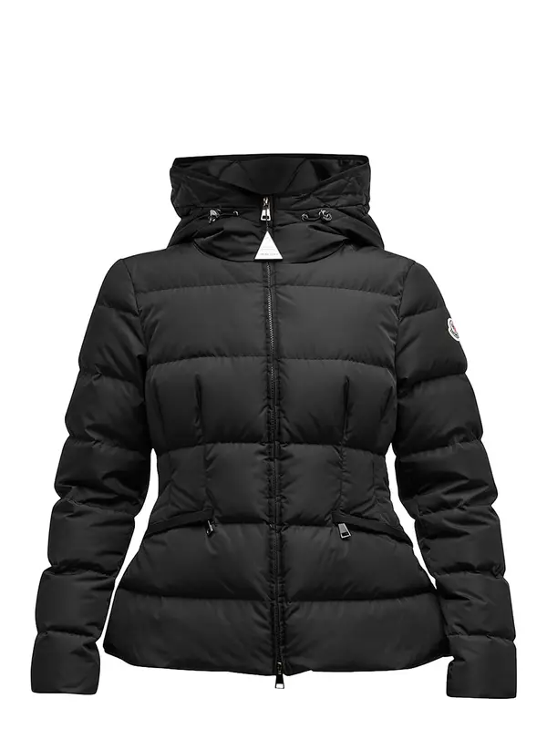 Moncler Avoce Puffer Jacket With Hood And Belt - Black