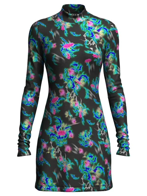 MARGHERITA MACCAPANI Genie Abstract-print Dress - Black