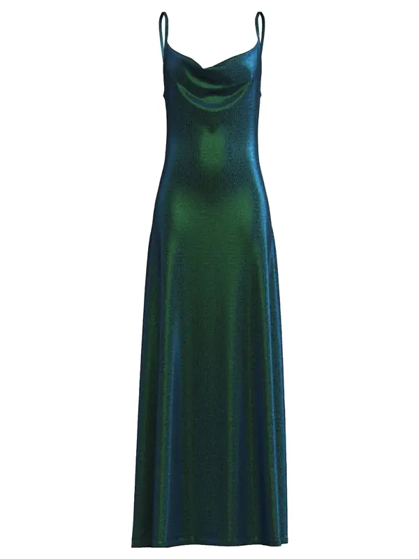 MARGHERITA MACCAPANI Lurex Maxi Dress - Green