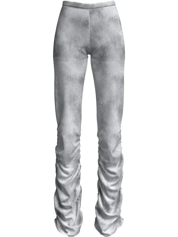 MARGHERITA MACCAPANI Ruched Low-rise Trousers - Grey