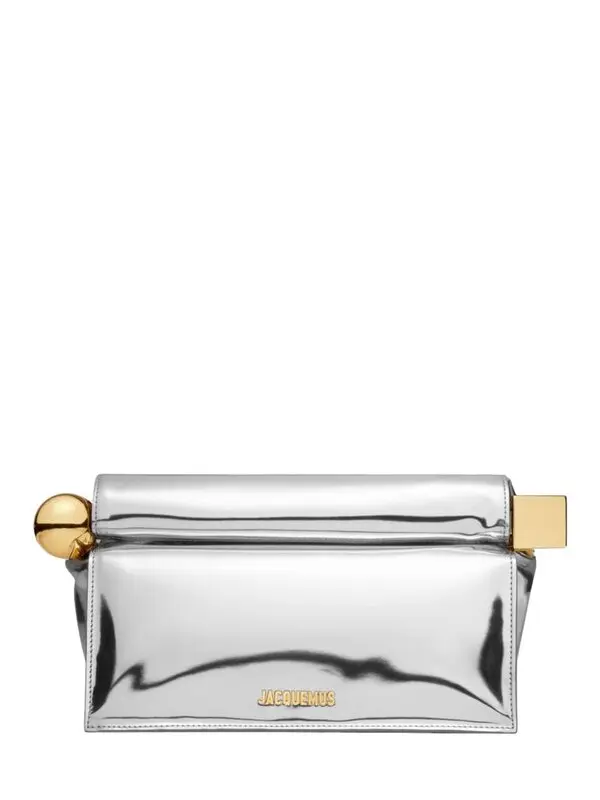 Jacquemus Rond Carré Clutch Bag - Silver