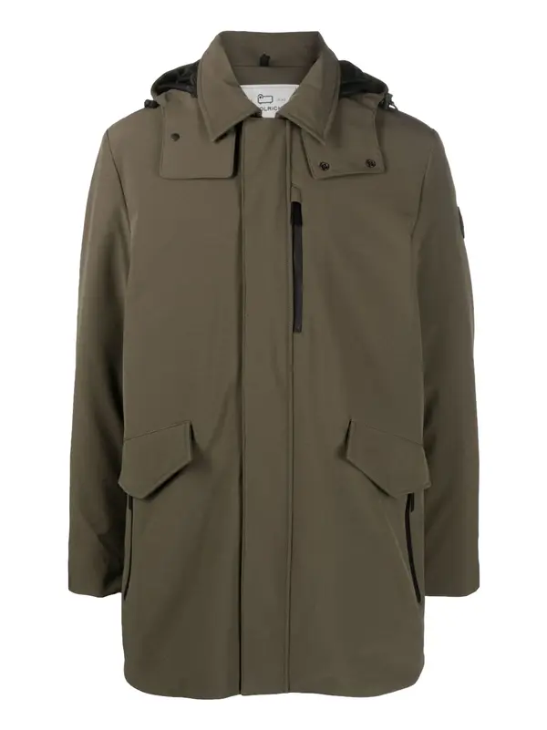 Woolrich Barrow Mac Parka Coat - Green