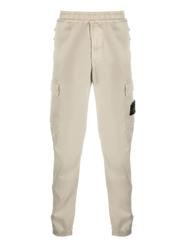 Stone Island Tapered-leg Cargo Trousers - Neutrals