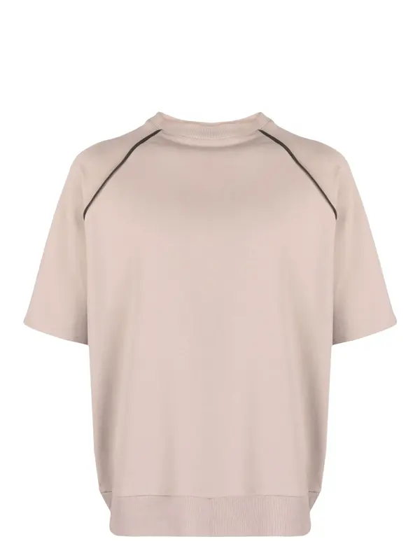 Alchemy Fashions Raglan-sleeve Cotton-blend T-shirt - Neutrals
