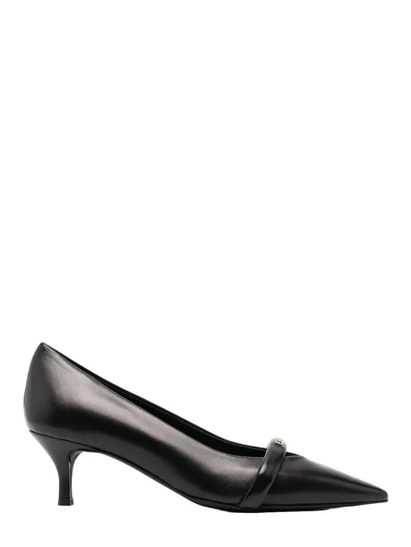 Furla Core 60mm Logo-lettering Leather Pumps - Black