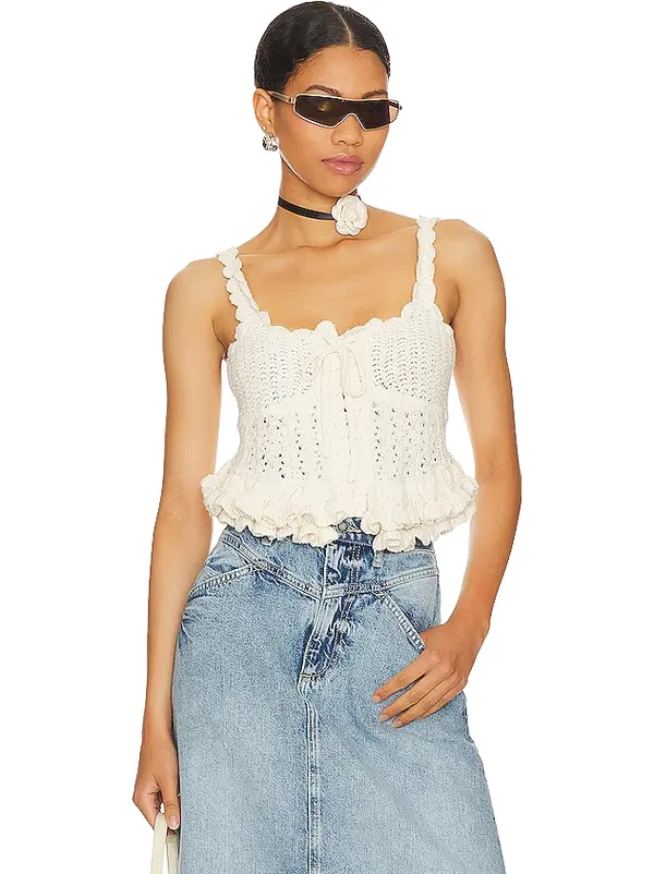 Majorelle Taissa Corset Top - Ivory