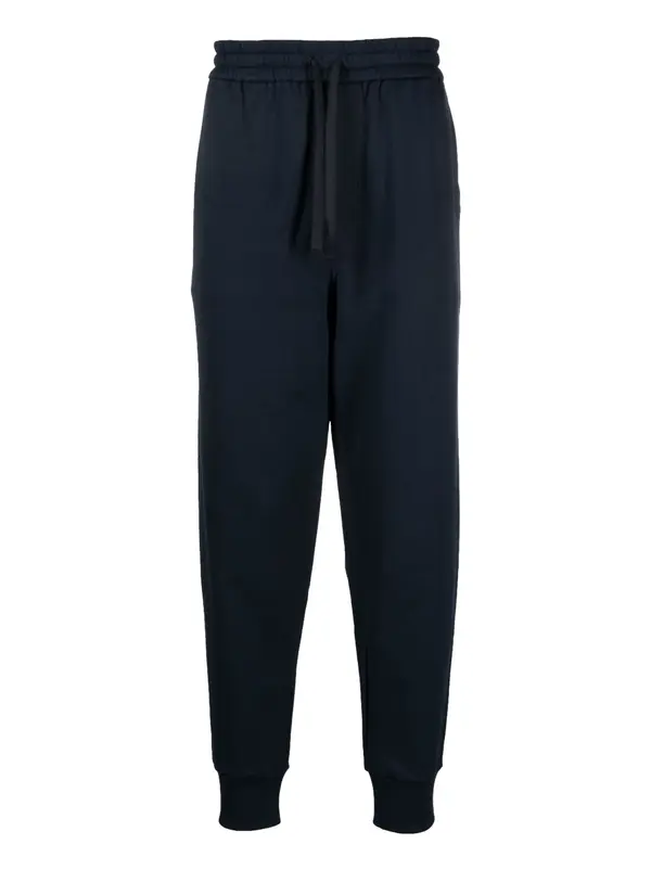 Etro Pegaso-embroidered Jersey Track Pants - Blue