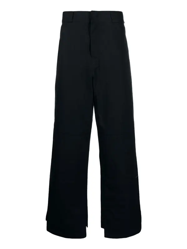 Palm Angels Sartorial-tape Straight-leg Trousers - Blue